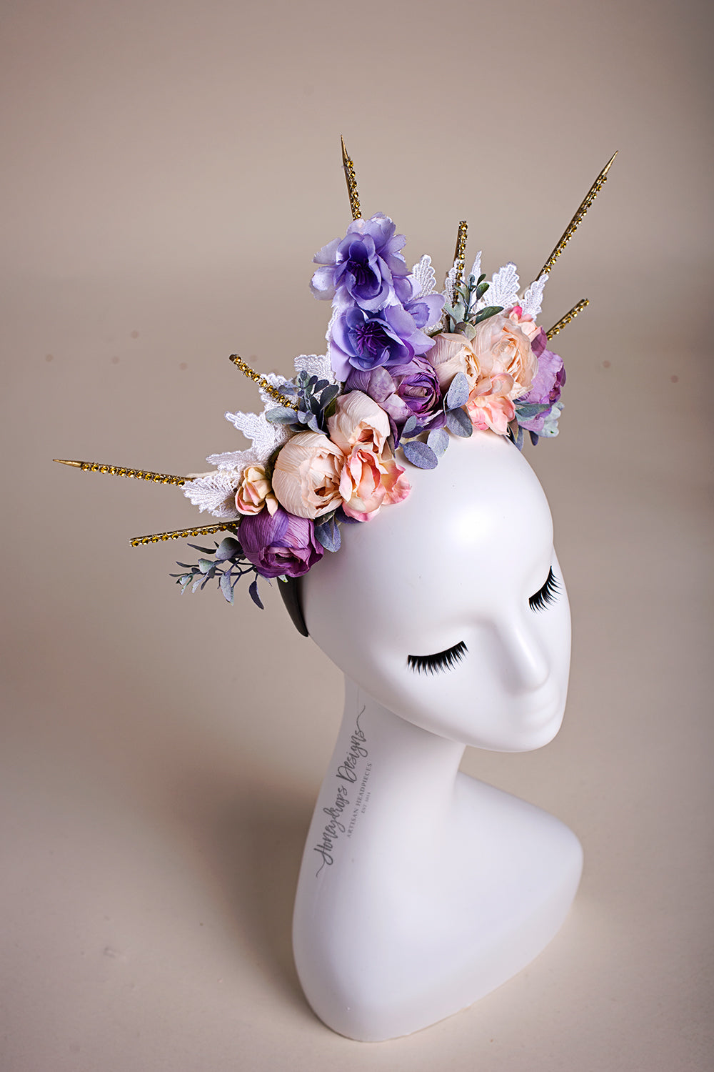 Rays of Spring Couture Floral Headpiece - Honeydrops Designs